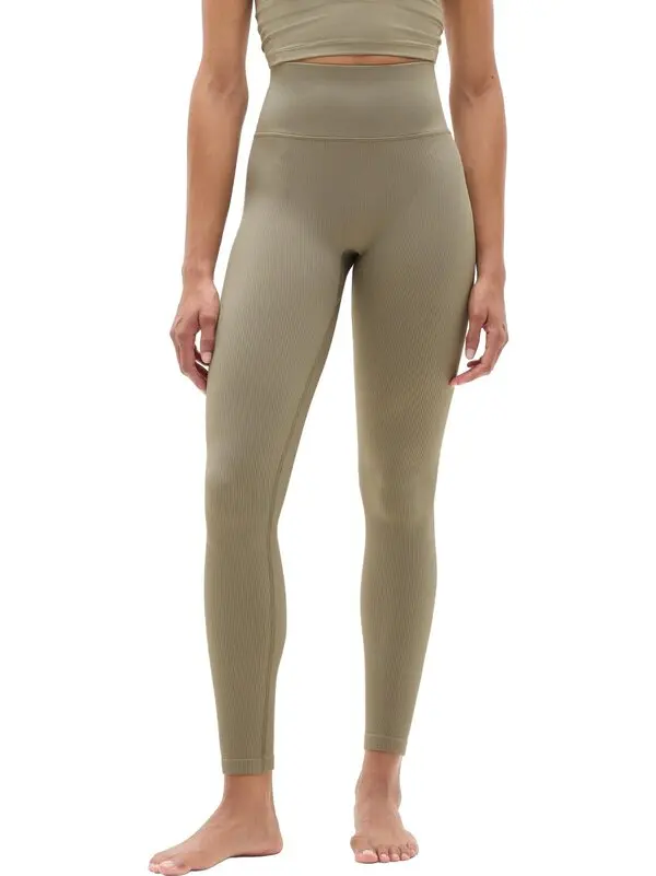 Athleta Recharge Seamless High Rise Legging - Willow Rib