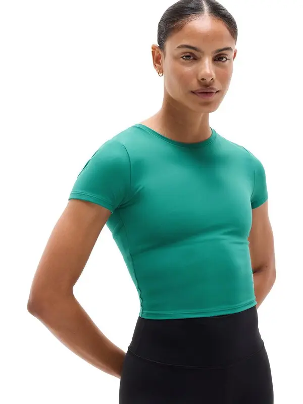 Athleta Transcend Open Back Tee - Alpine