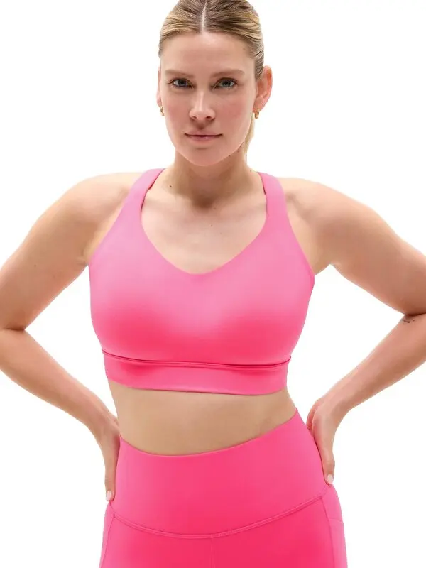 Athleta Perfect Form Sports Bra D-dd - Cerise