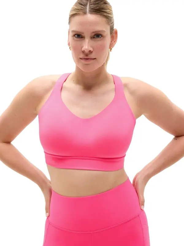 Athleta Perfect Form Sports Bra D-dd - Cerise