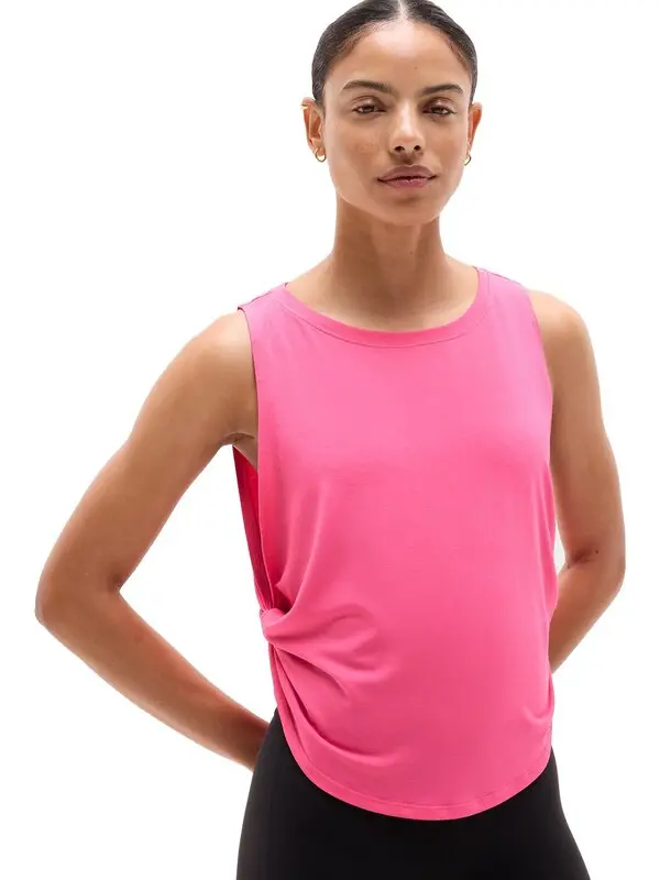 Athleta Twist-back Tank - Cerise
