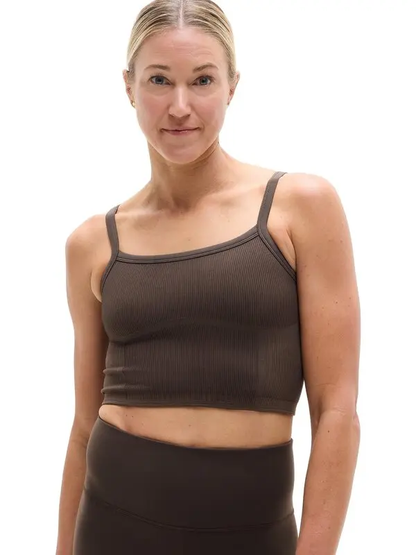 Athleta Recharge Seamless Thin Strap Tank - Truffle Rib