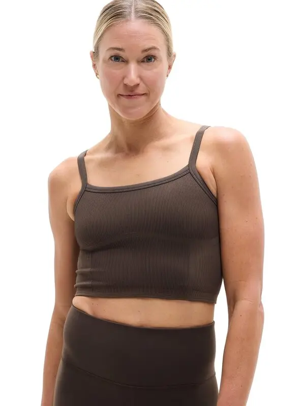 Athleta Recharge Seamless Thin Strap Tank - Truffle Rib