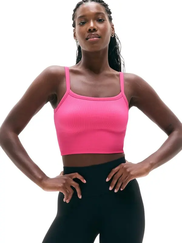 Athleta Recharge Seamless Tank - Cerise Rib