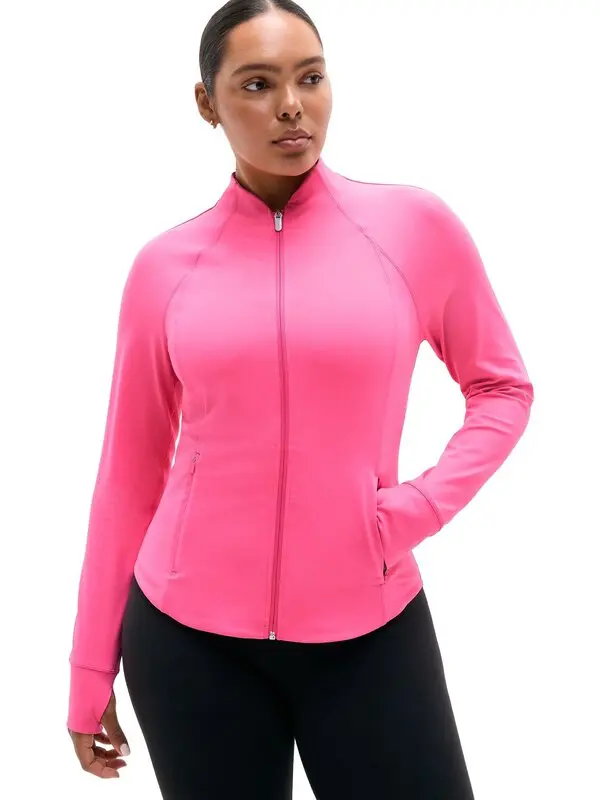 Athleta Salutation Fitted Jacket - Cerise
