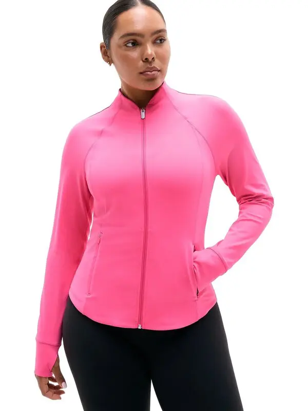 Athleta Salutation Fitted Jacket - Cerise