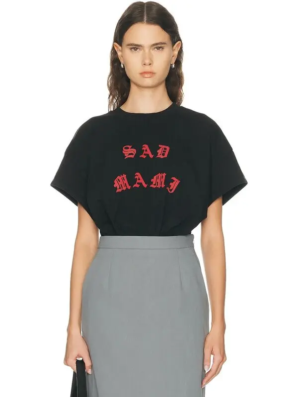 WILLY CHAVARRIA Sad Mami Bodysuit - Black
