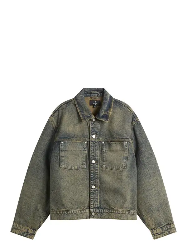 REPRESENT Denim Trucker Jacket - Blue Cream