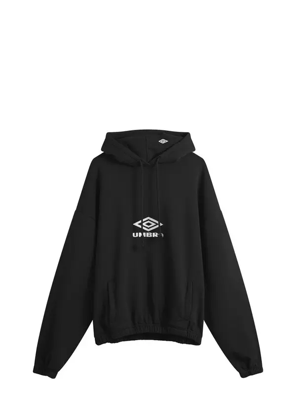 UMBRO BY SLAM JAM Og Logo Mask Hoodie - Washed Black