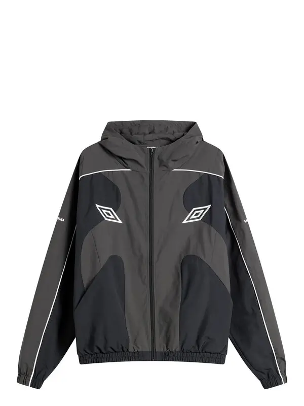 UMBRO BY SLAM JAM Guarding Masked Tracksuit Top - Black/charcoal