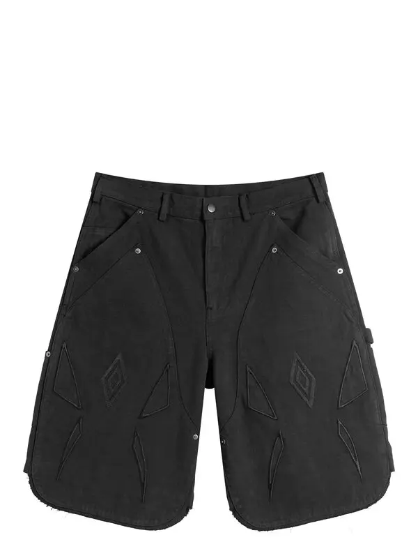 UMBRO BY SLAM JAM Shinguard Canvas Short - Carbon Black