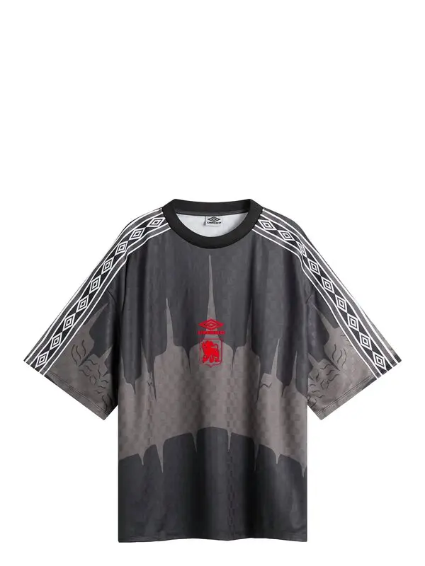 UMBRO BY SLAM JAM History Tape Kit Jersey - Black/red/anthracite