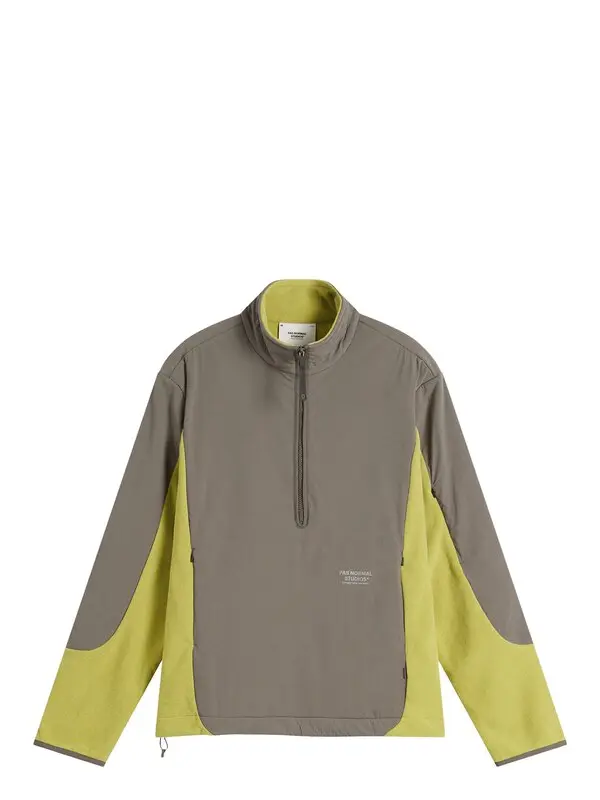 PAS NORMAL STUDIOS Off-race Light Half-zip Fleece - Moss Green