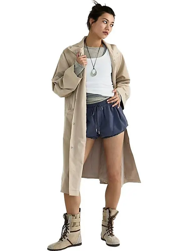 Free People Intimately Slow Motion Bloomer Shorts - Navy Blue