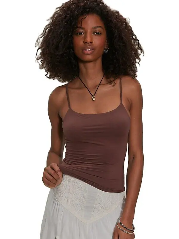 Free People Charlie Microfiber Cami - Brunette