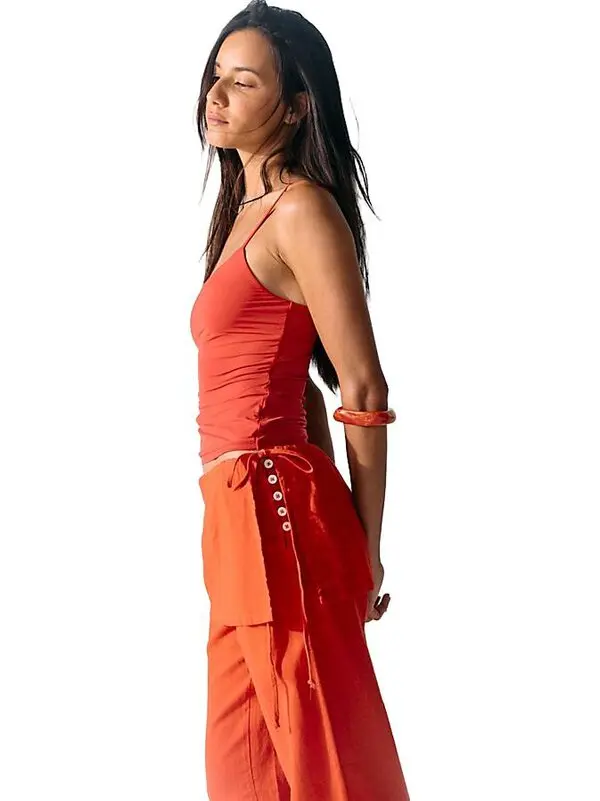 Free People Charlie Microfiber Cami - Fiery Red