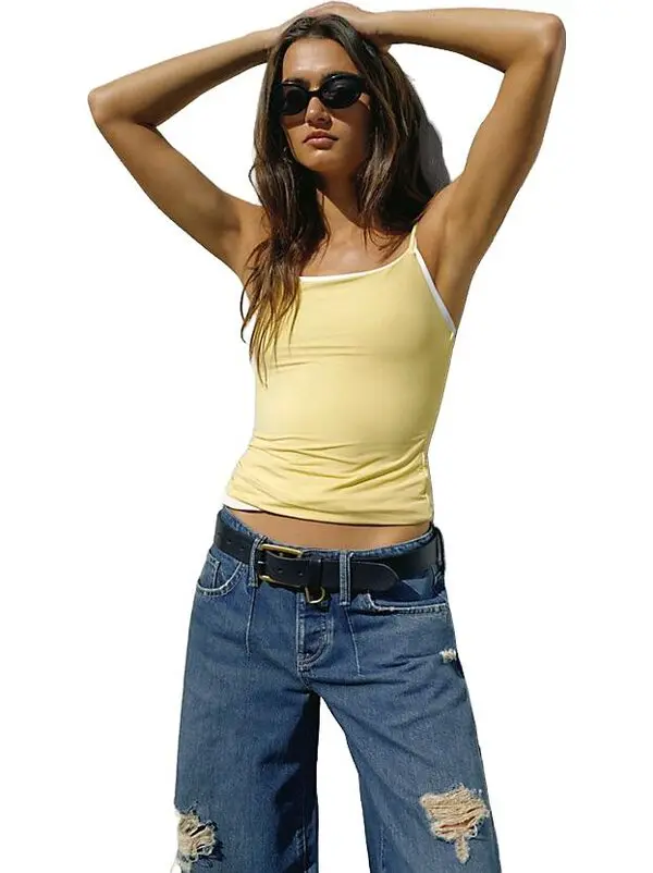 Free People Charlie Microfiber Cami - Mellow Yellow