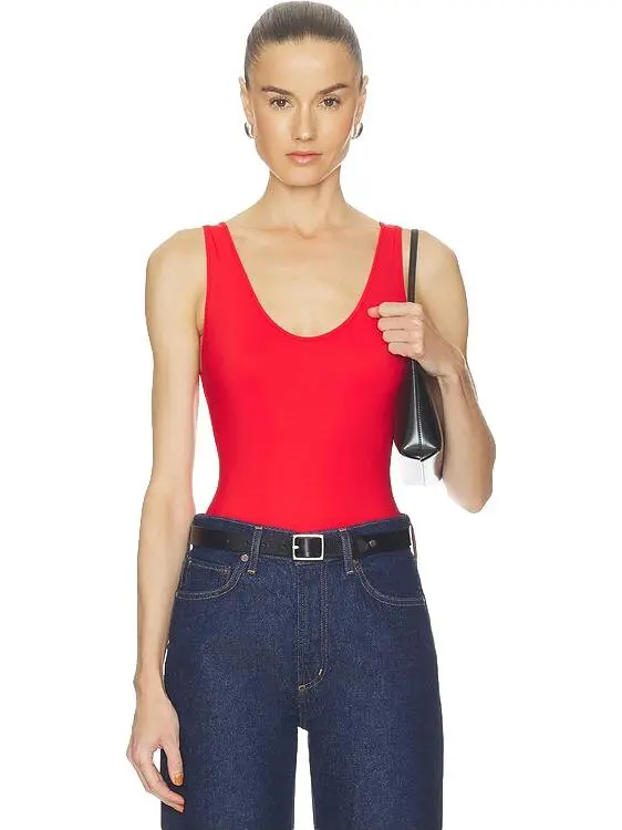 AGOLDE Tora Bodysuit - Red