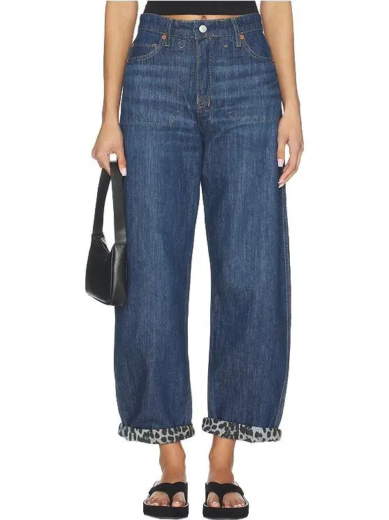 RE/DONE The Rewind Barrel Jean - Blue