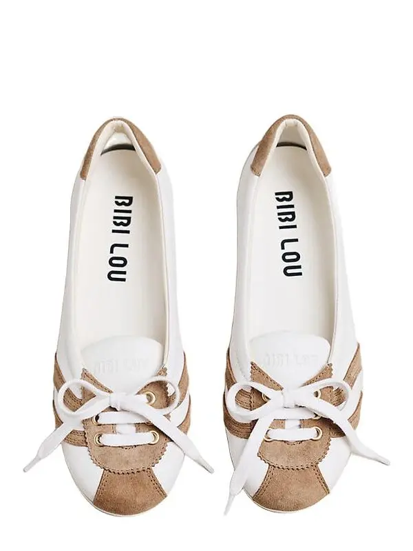 BIBI LOU Lace-up Sneaker Flats - Blanco