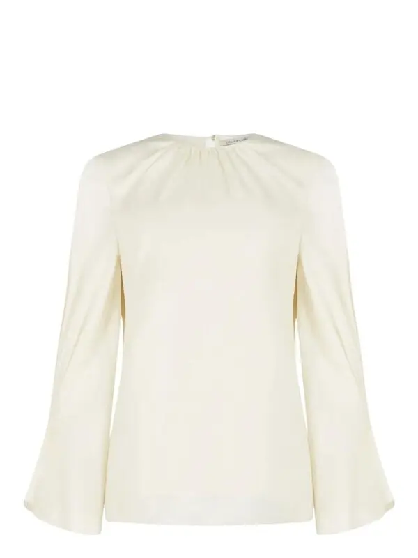 EMILIA WICKSTEAD Rome Top In Superfine Merino - Ivory