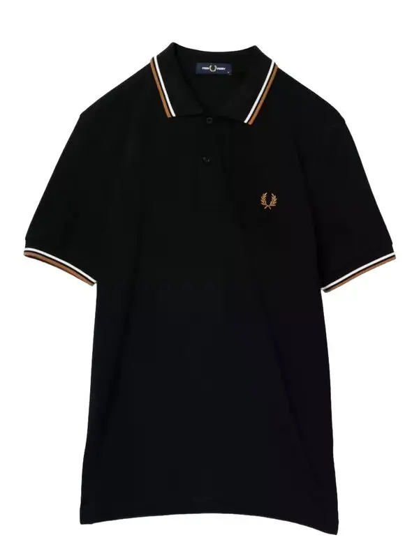 Fred Perry Twin-tipped Polo Shirt - Black