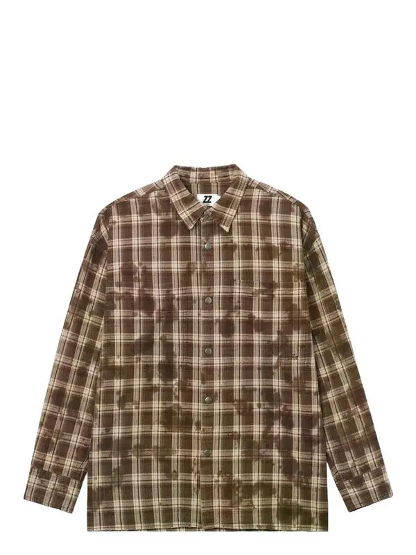 Izzue Plaid-pattern Shirt - Brown