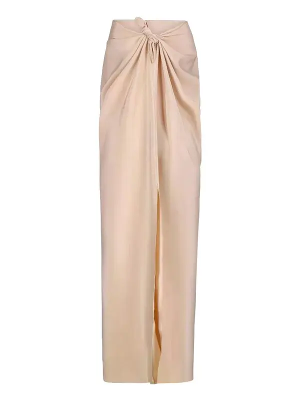 STEPHAN JANSON Knot Detail Long Skirt - Neutrals