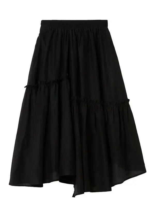 B+AB Ruffled-detail Skirt - Black