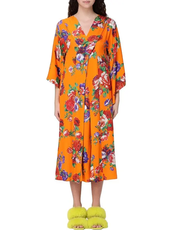 Moschino Floral Print Midi Dress - Multicolor