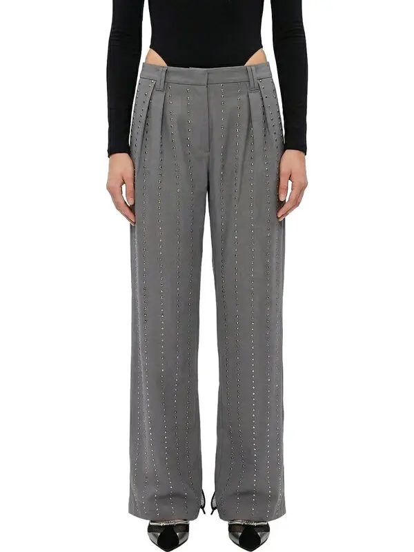 Pinko Wide Leg Trousers - Grey