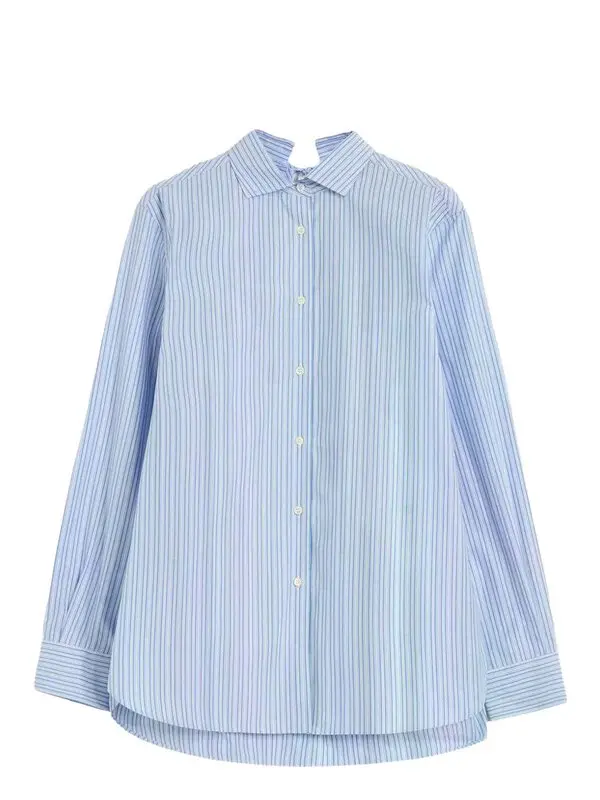 Aspesi Striped Button-down Shirt - White