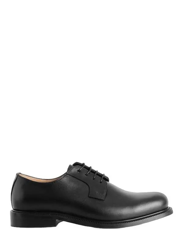 Cos Leather Derby Shoes - Black