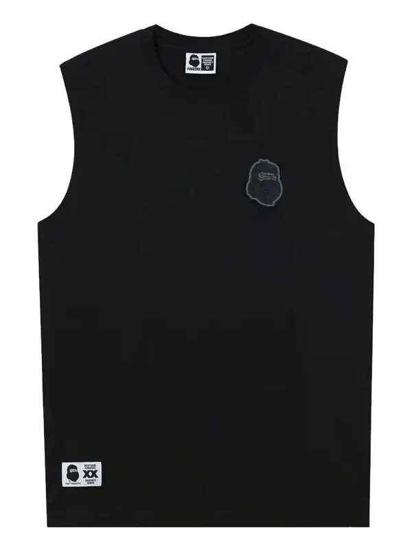 FINGERCROXX Appliqué Tank Top - Black