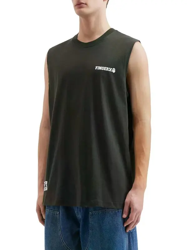 FINGERCROXX Logo-print Tank Top - Green
