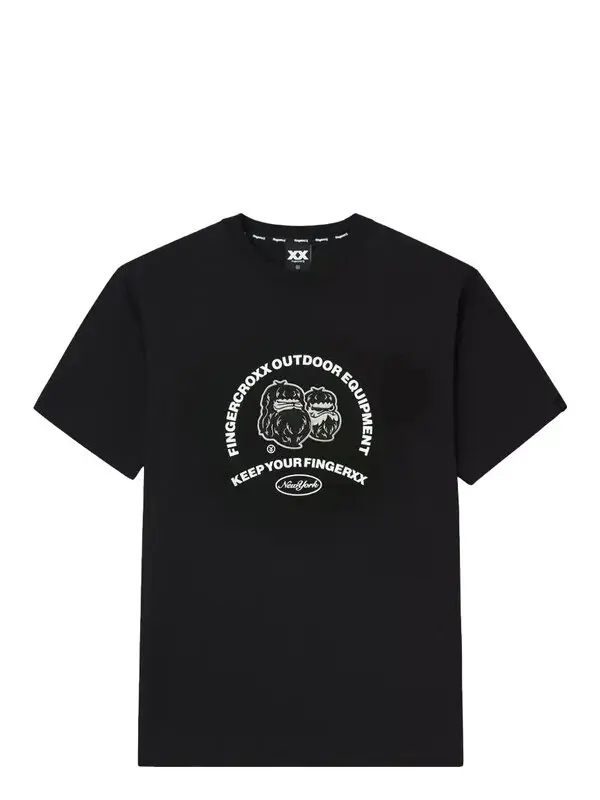FINGERCROXX Graphic-print T-shirt - Black