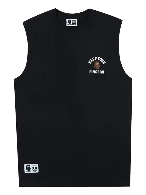 FINGERCROXX Graphic Sleeveless Tank Top - Black