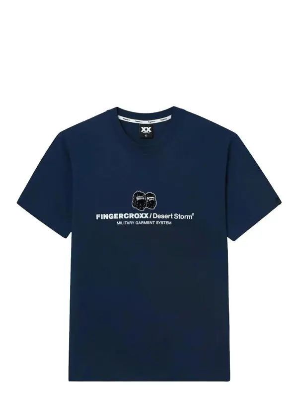 FINGERCROXX Round-neck T-shirt - Blue