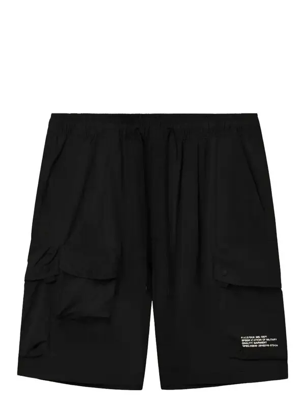 FINGERCROXX Cargo Pocket Shorts - Black