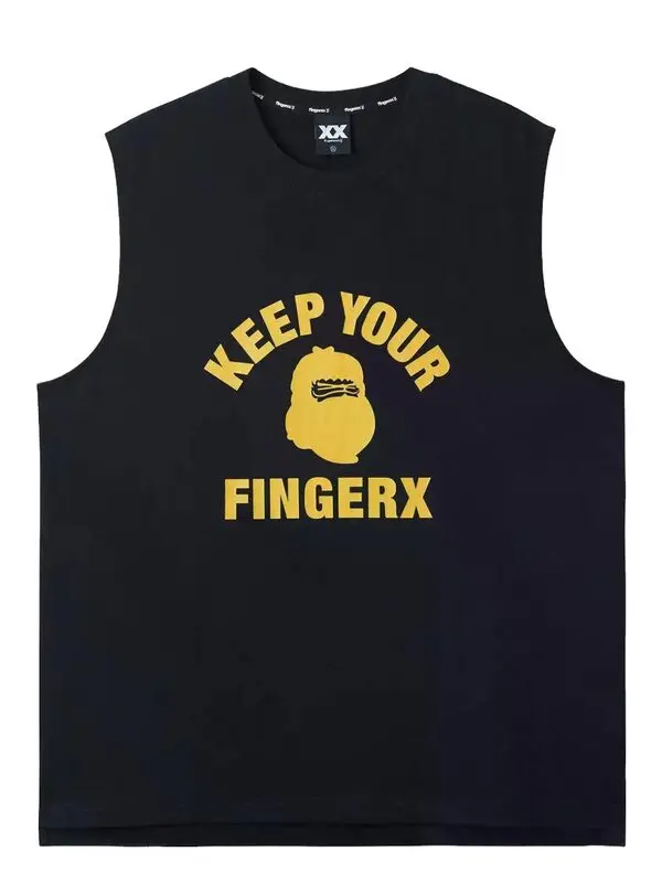 FINGERCROXX Graphic-print Tank Top - Black