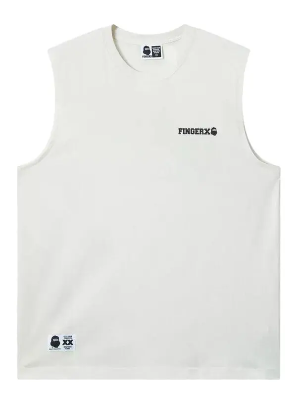 FINGERCROXX Logo-print Tank Top - Neutrals