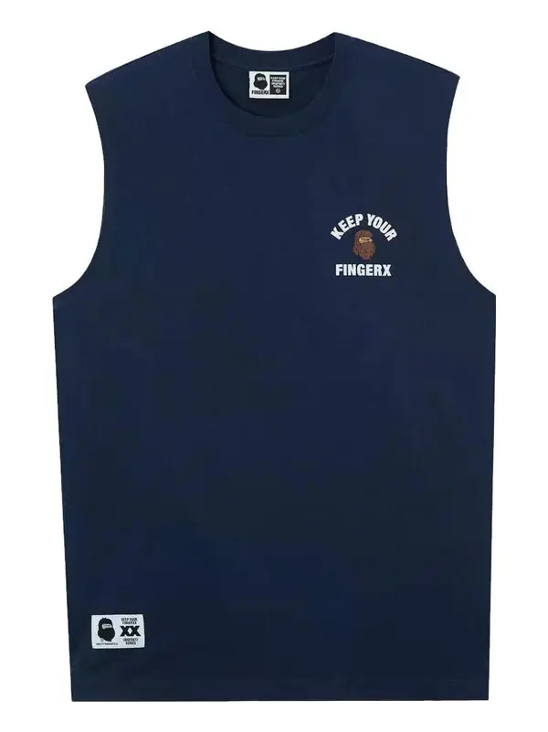 FINGERCROXX Sleeveless Tank Top - Blue