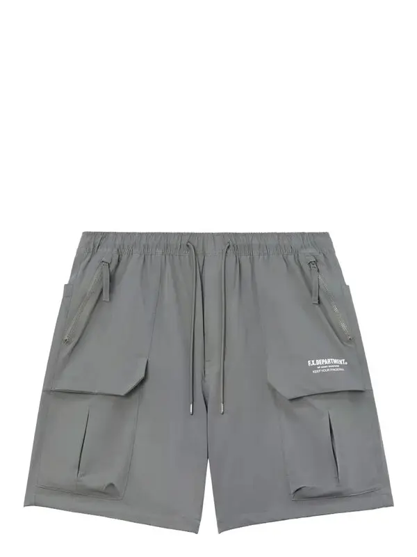 FINGERCROXX Zip Pocket Shorts - Grey