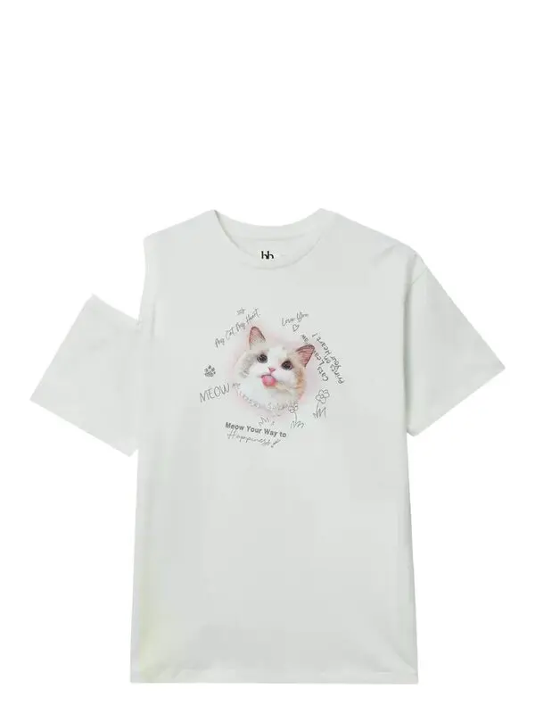 B+AB Printed T-shirt - White