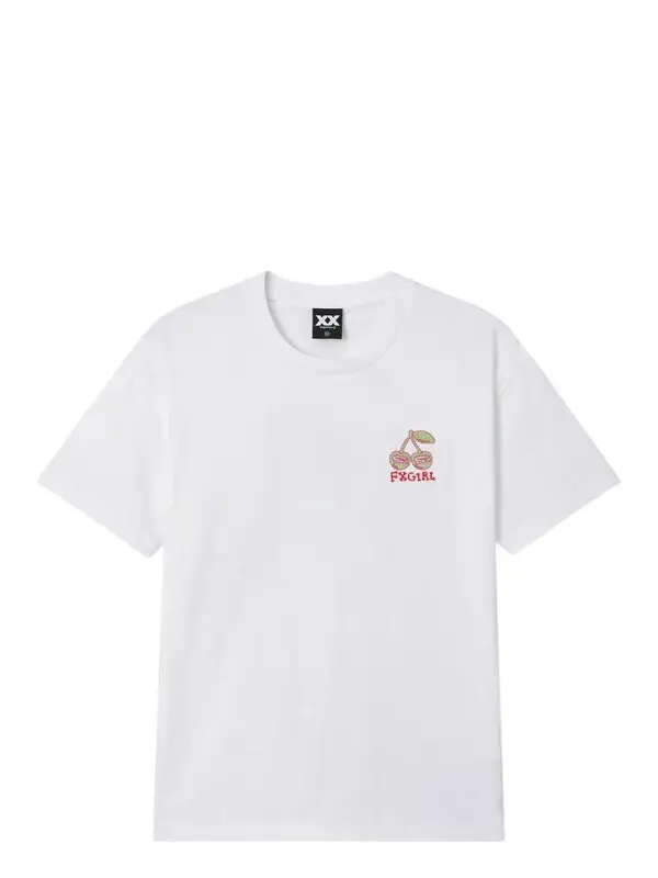 FINGERCROXX Embroidered-detail T-shirt - White