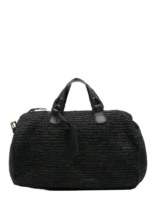 IBELIV Woven Tag-detail Tote Bag - Black
