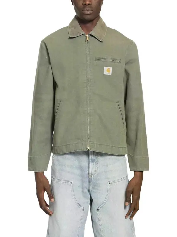 Carhartt Work In Progress Corduroy Collar Detroit Jacket - Green