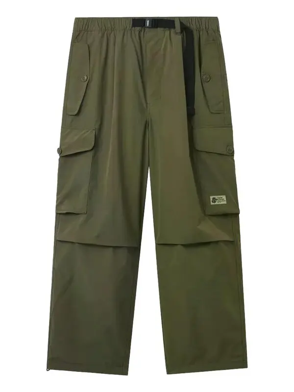 FINGERCROXX Belted Cargo Trousers - Green