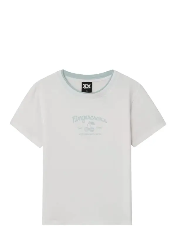 FINGERCROXX Logo-print T-shirt - White