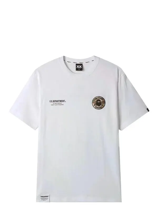 FINGERCROXX Logo-appliqué T-shirt - White